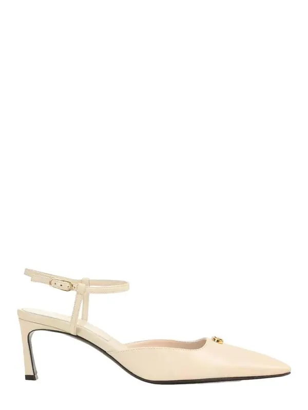 SERGIO ROSSI Surge Ankle-strap Pumps - Neutrals