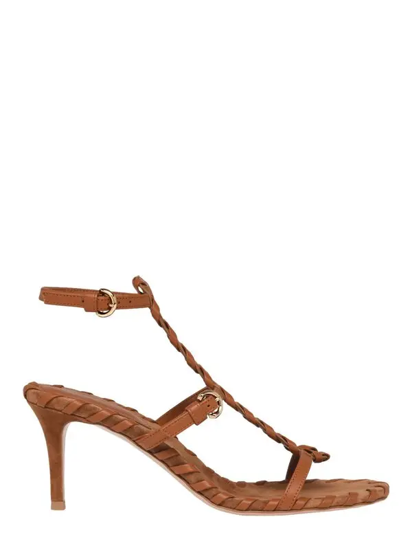 GIANVITO ROSSI Zaira 70 Sandal - Brown - Suede