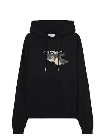 Off-White Paint Arrow Skate Hoodie - Black/white