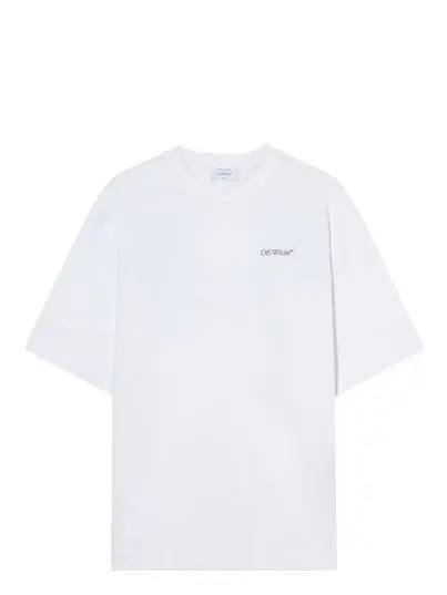 Off-White Off Half Arrow Skate Logo Tee Shirt - White/black