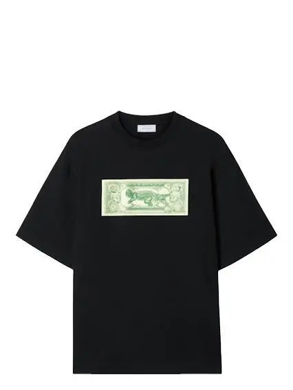 Off-White Banknote Arrow Skate Short Sleeve Tee Shirt - Black