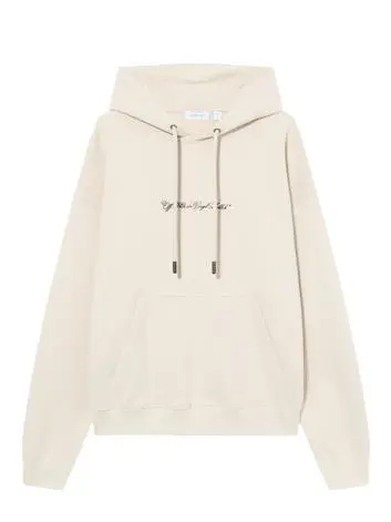 Off-White Script Arrow Diagonal Skate Hoodie - Pumice Stone