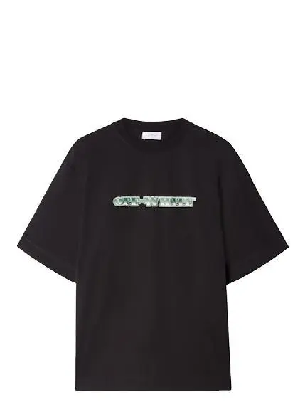 Off-White Cash Arrow Skate Short Sleeve Tee Shirt - Black