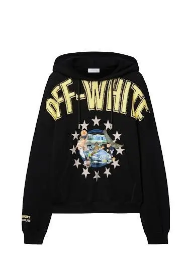 Off-White Fresco Star Over Hoodie - Black