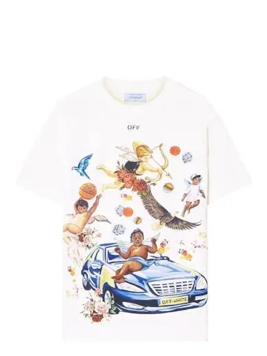 Off-White Off Car Fresco T-shirt - White