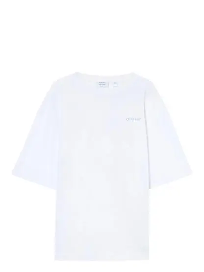 Off-White Off Barber Arrow Skate T-shirt - White/serenity