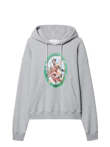 Off-White Fresco Oval Skate Hoodie - Grey