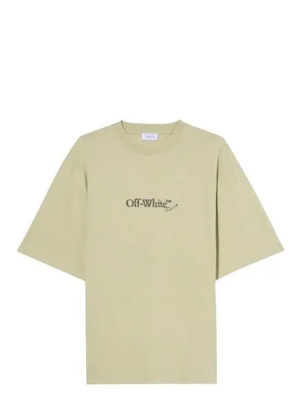 Off-White Scribble Arrow Skate Logo T-shirt - Alfaalfa/black