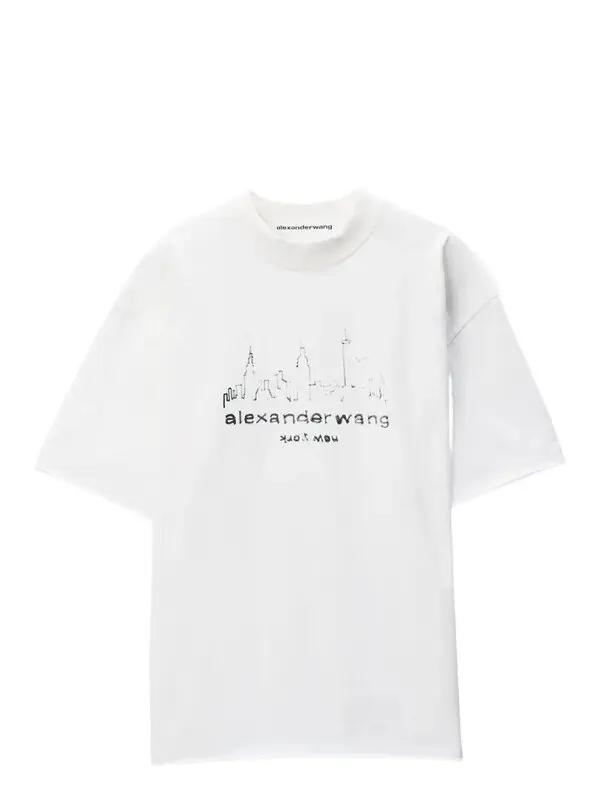 Alexander Wang Graphic Short Sleeve T-shirt - White