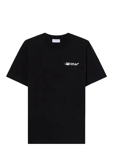 Off-White Off Off Ink Arrow Slim Logo Tee Shirtin - Black/white