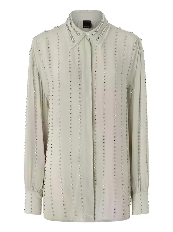 Pinko Caitlin Embellished Shirt - Grey