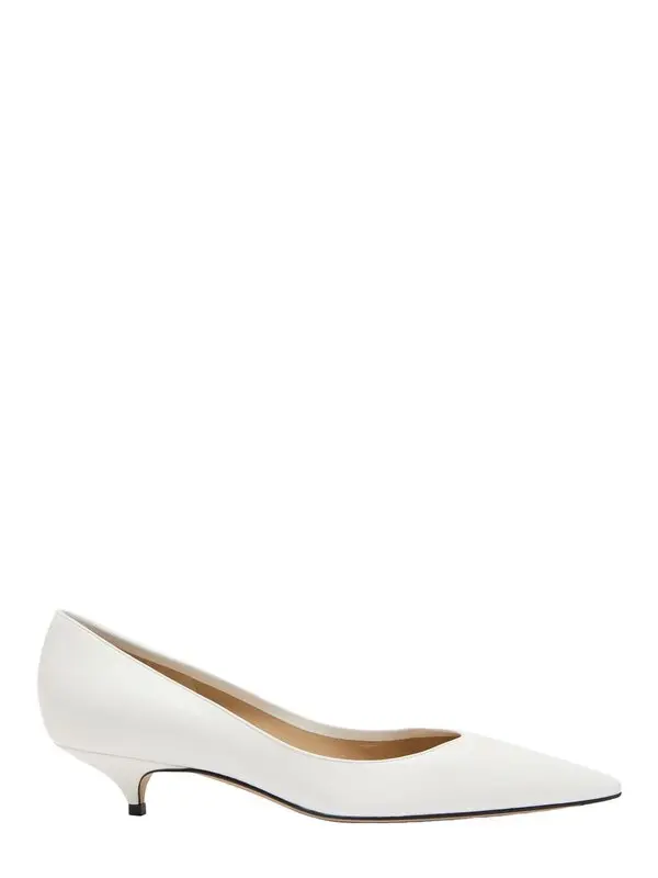 THE ROW Liisa 35 Leather Pumps - White