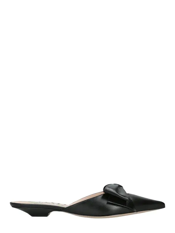 Valentino Garavani Leather Bowow Mules - Black
