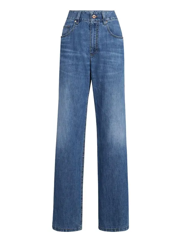 Brunello Cucinelli Loose Fit Jeans - Blue