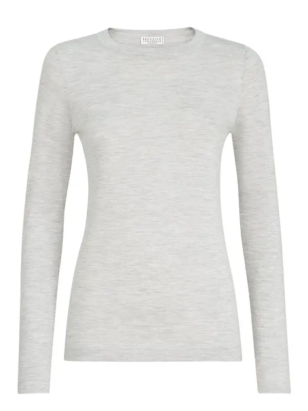 Brunello Cucinelli Cashmere-silk Pullover - Grey