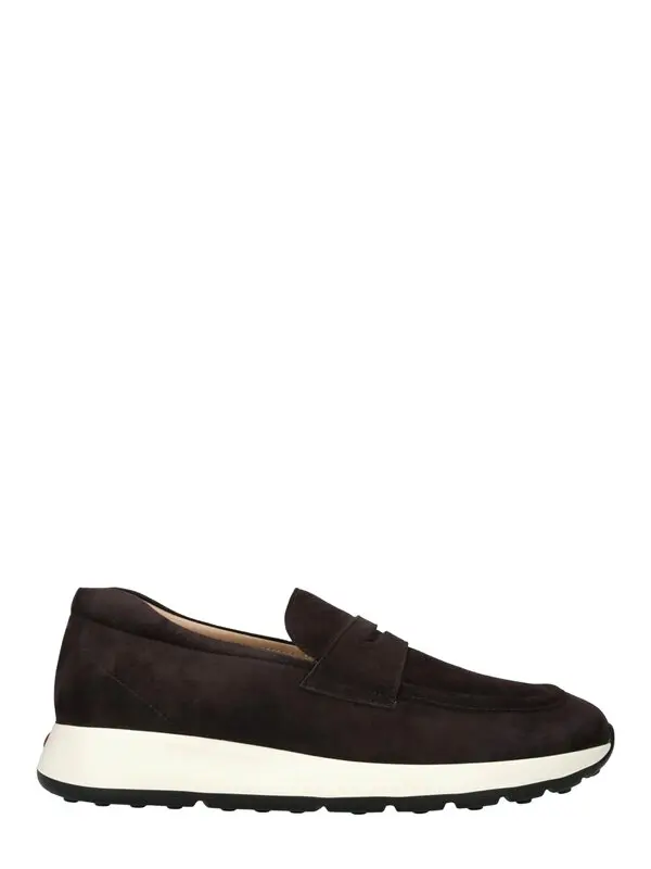 TOD'S Suede Sportivo 79k Loafers - Brown