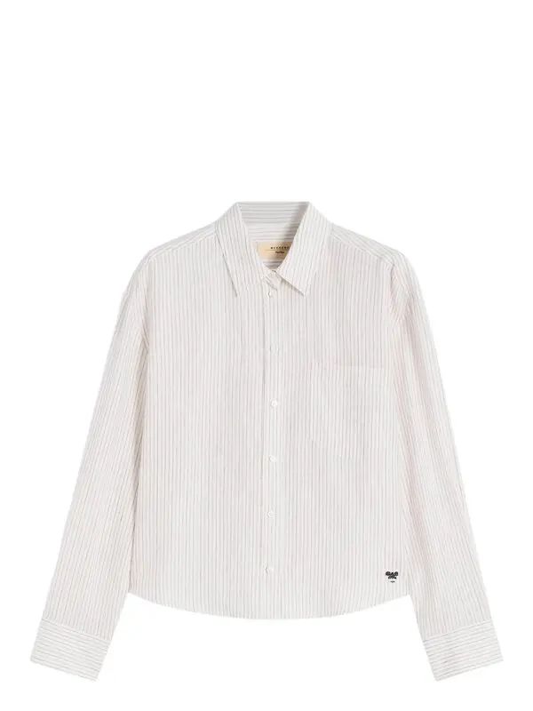 Max Mara Linen Stripe Shirt - Pink