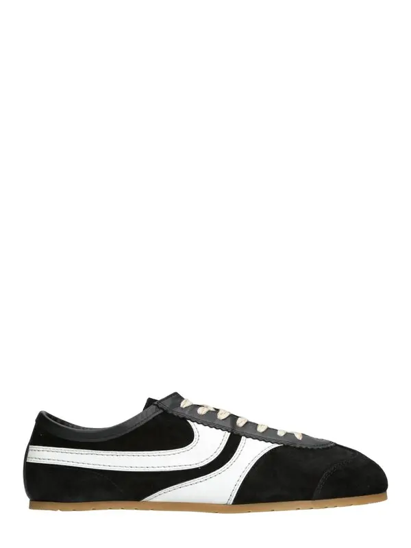 Dries Van Noten Suede Low-top Sneakers - Black