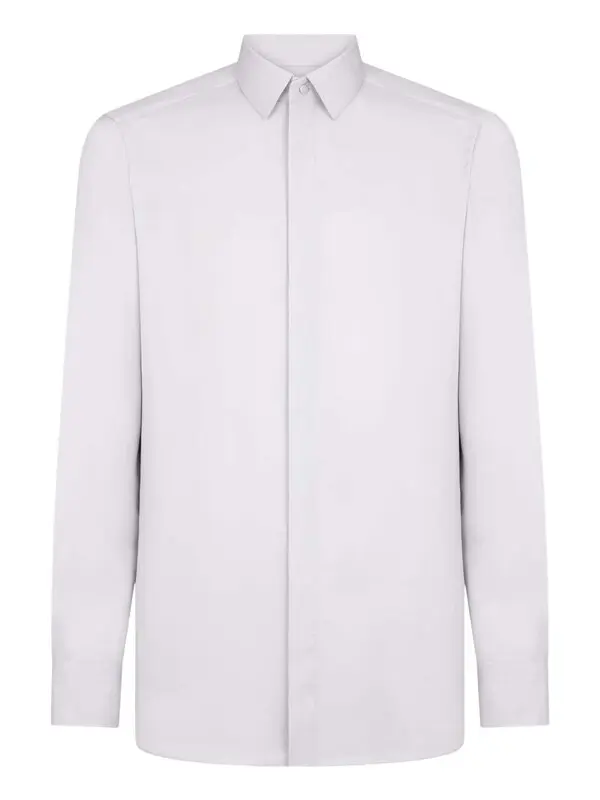 TOM FORD Silk Long-sleeve Shirt - Silver