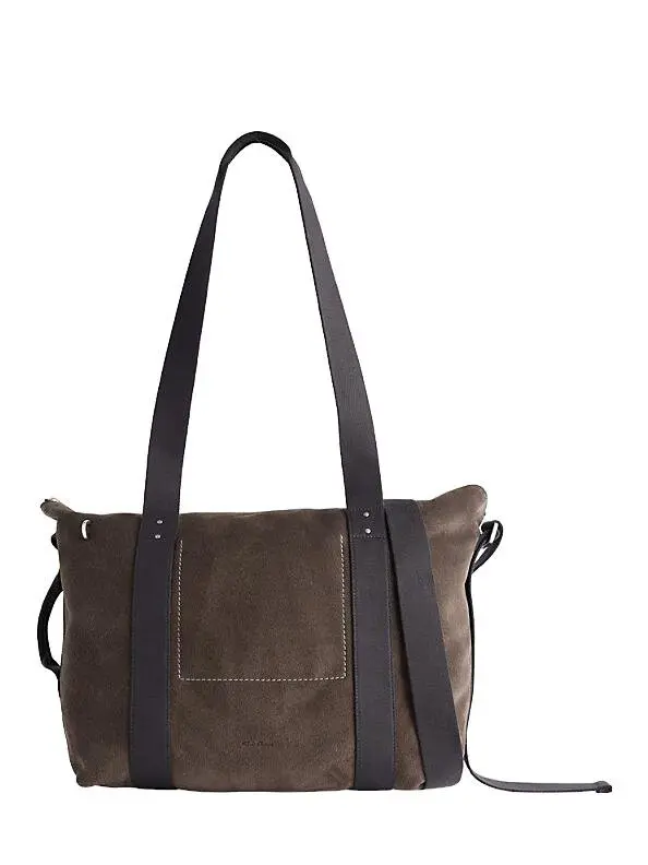 Rick Owens Trolley Suede Tote Bag - Dust