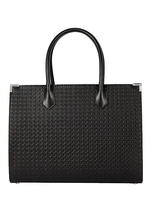 The Kooples Large Leather Tote Bag - Black