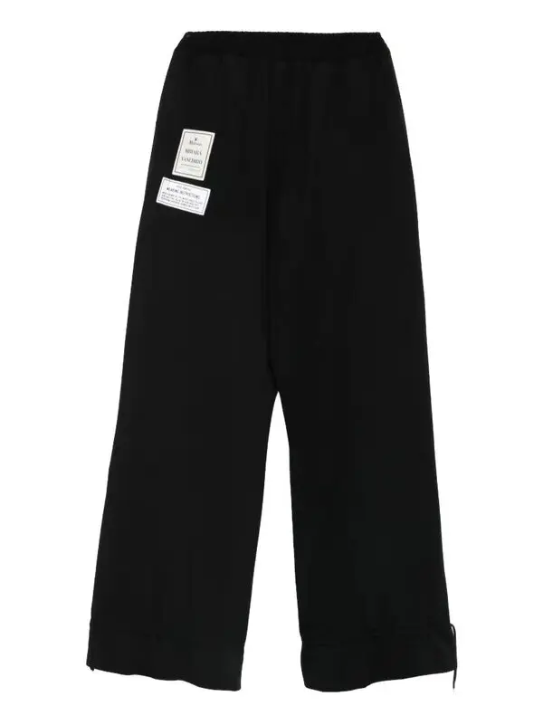 Mihara Yasuhiro Elasticated-waistband Trousers - Black