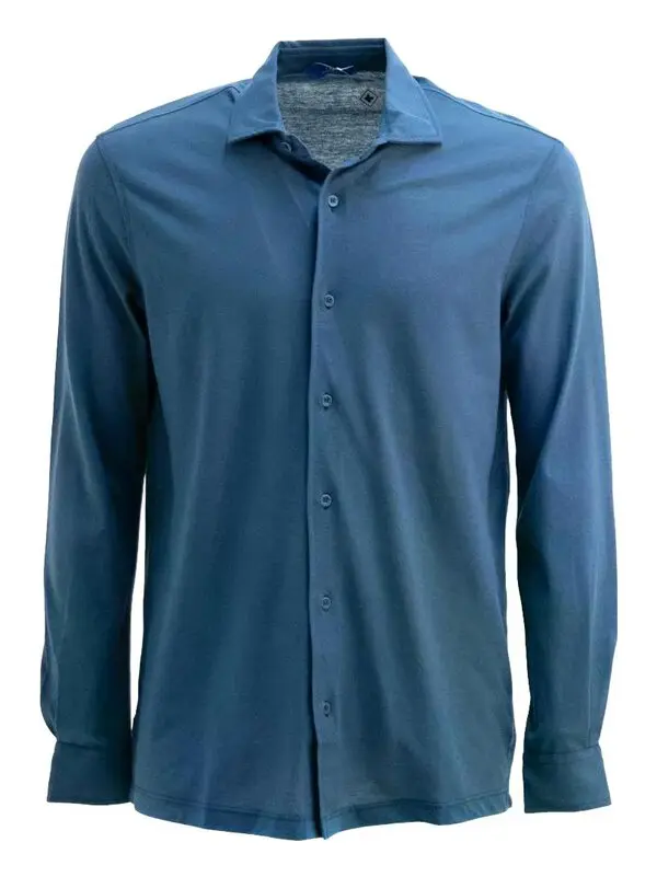 KIRED Long-sleeve Polo Shirt - Blue