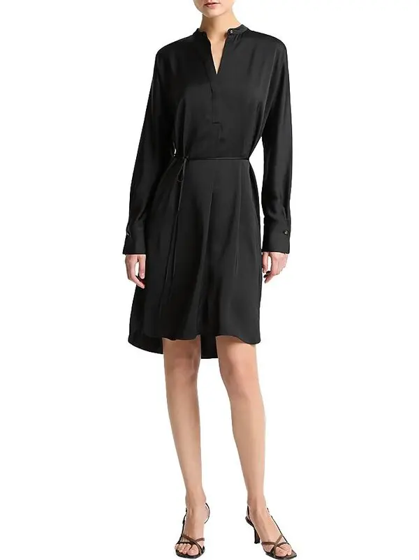 Vince Band Collar Dress - Black