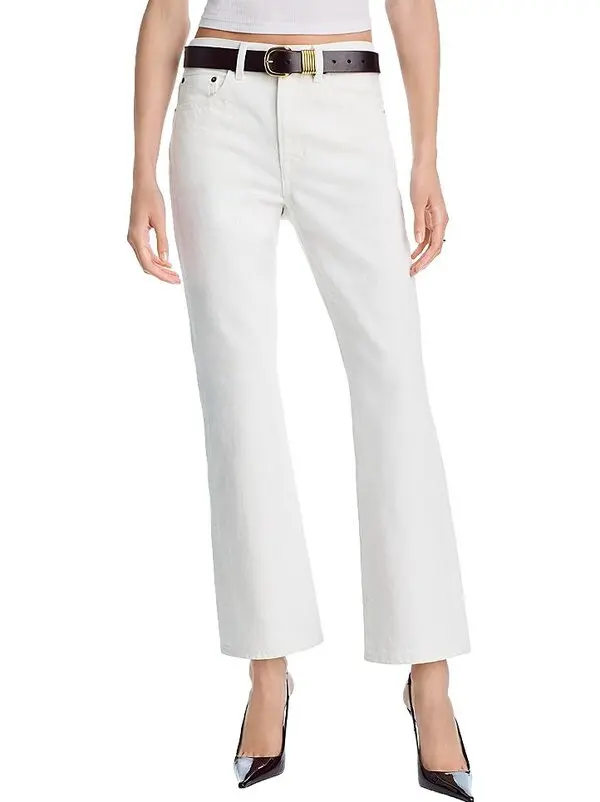 A.L.C. The 009 High-rise Cropped Flare Jeans - White