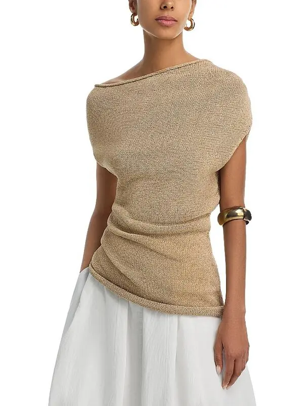 A.L.C. Joni Knit Top - Light Brown