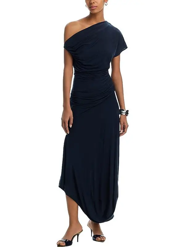 A.L.C. Halle One Shoulder Dress - Night Blue