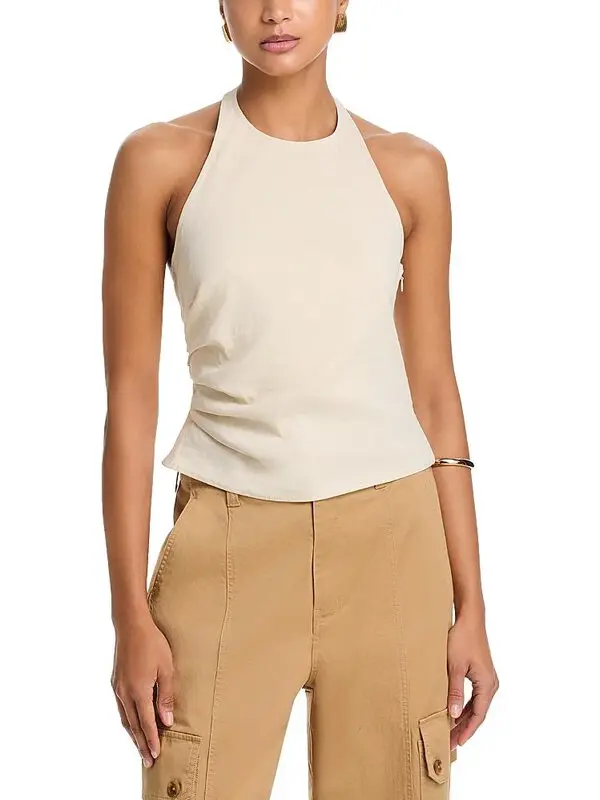 A.L.C. Sylvie Halter Top - Buttercream