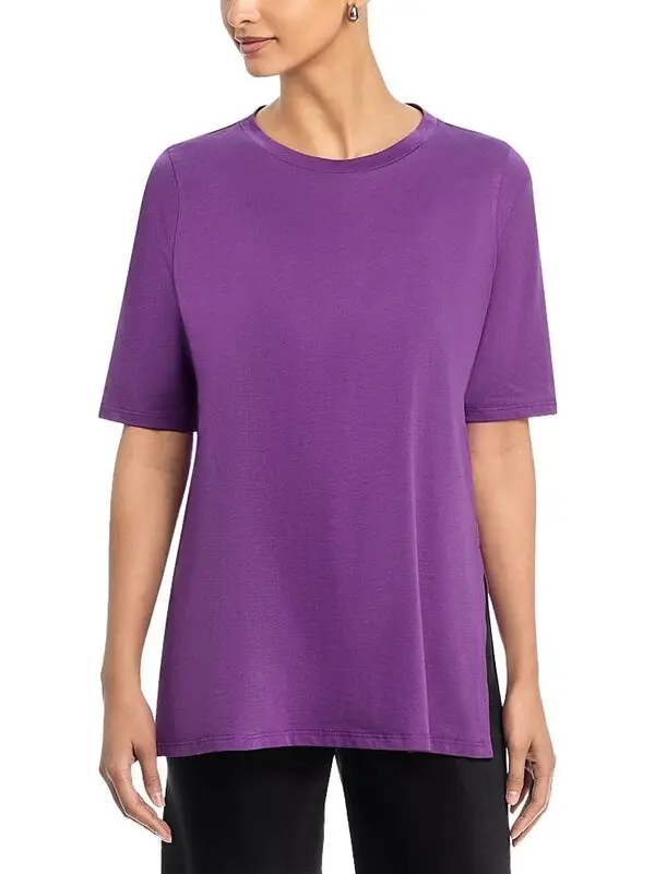 Eileen Fisher Crewneck Elbow Sleeve Easy Tunic - Dalia