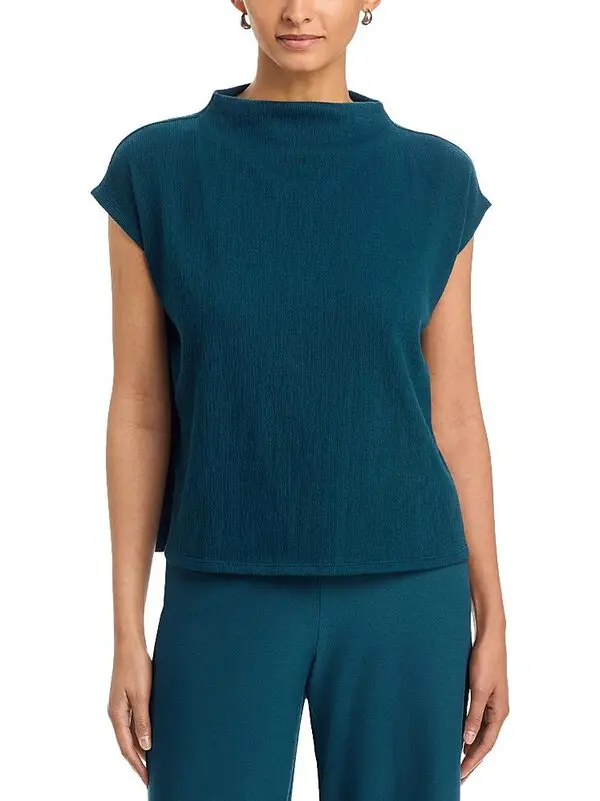 Eileen Fisher Funnel Neck Top - Alpine