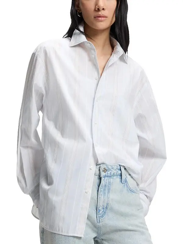 BOSS Saturday Button Front Shirt - Pale Lagoon