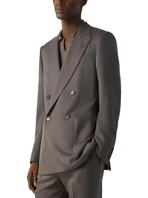 Zegna 15milmil15 Wool & Silk Jacket - Dark Taupe