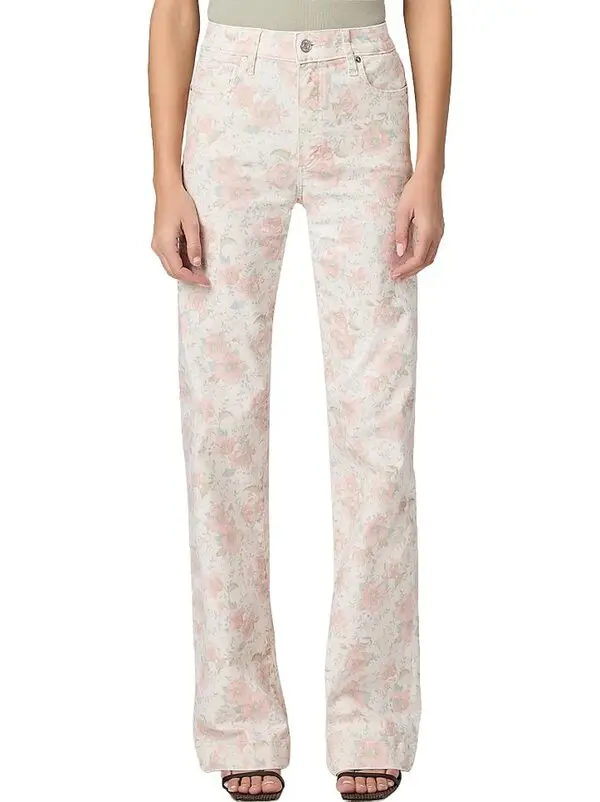 Paige Leenah High-rise Wide-leg Jeans - Bouquet