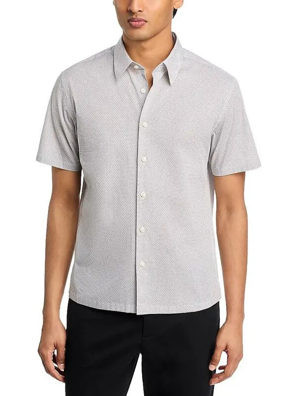Theory Irving Short Sleeve Optical Shirt - Morel Multi