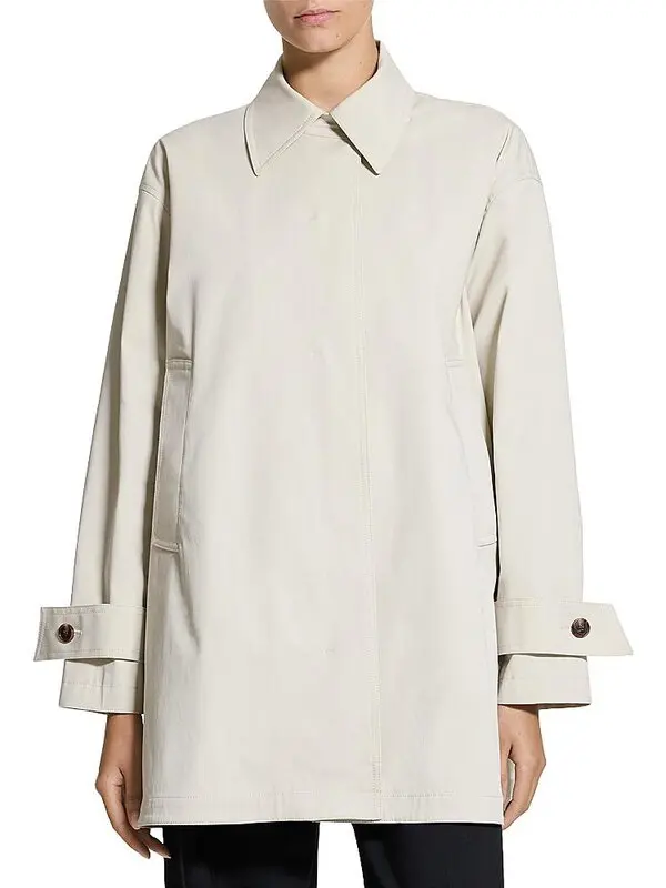 Theory A-line Trench Coat - Sand