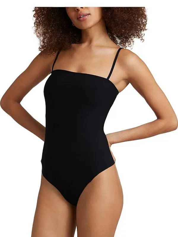 Commando Butter Luxe Straight Cami Bodysuit - Black