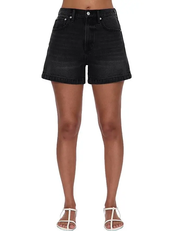 PISTOLA High-rise A-line Denim Shorts - Glamour