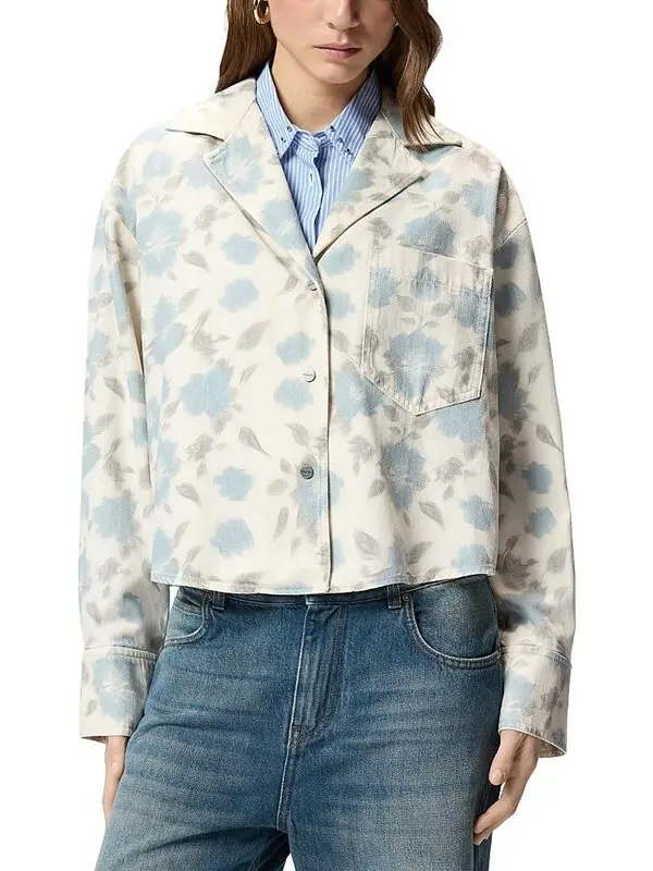 Pinko Cantante Floral Print Lyocell Blend Jacket - Ce