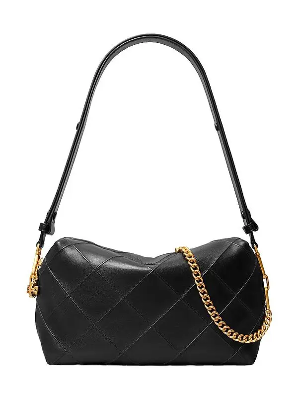 Tory Burch Fleming Soft Leather Crossbody - Black