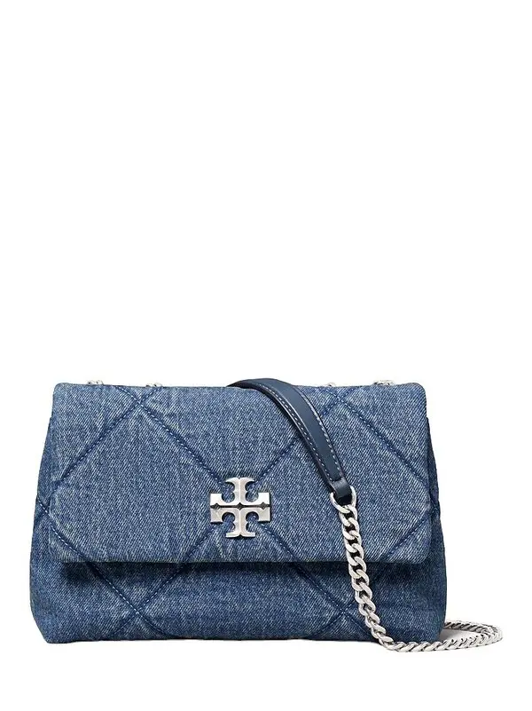 Tory Burch Kira Small Quilted Shoulder Bag - Blue