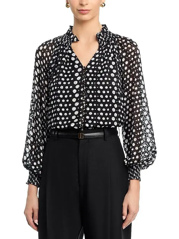 Elie Tahari The Rue Blouse - Noir And White