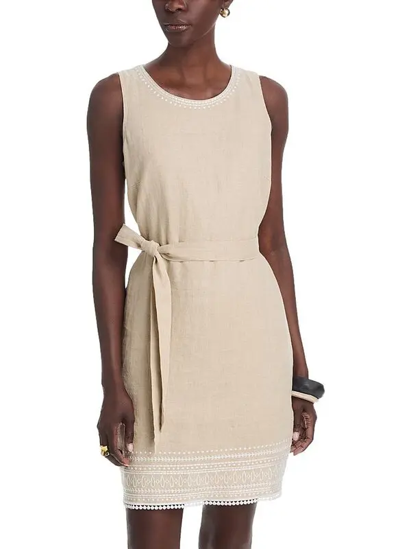 Tommy Bahama Two Palms Belted Shift Dress - Natural Linen
