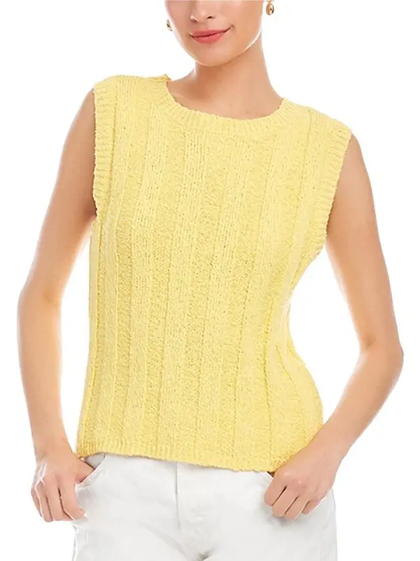 Fifteen Twenty Zaydee Crochet Tank Top - Banana