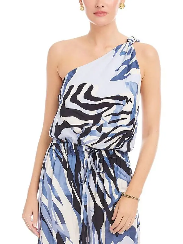 Fifteen Twenty Vanita One Shoulder Top - Print