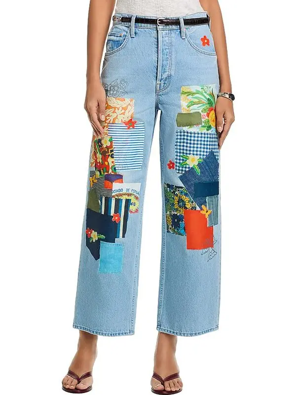 MOTHER High Rise Wide Leg Jeans - Mumble Jumble