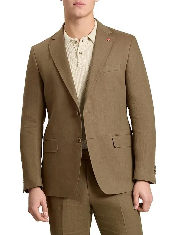 Ted Baker London Winfred Linen Modern Fit Suit Jacket - Olive